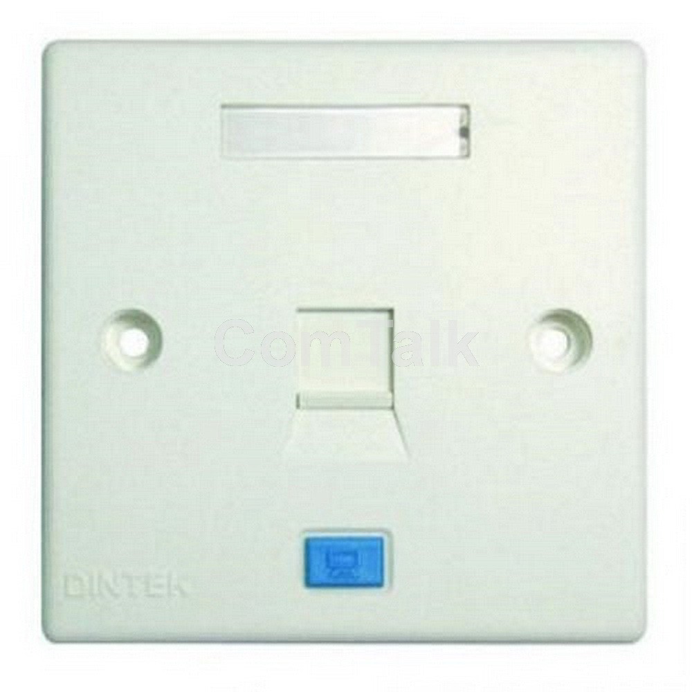 Dintek Metal faceplate 2port - MICROVIEW NIGERIA